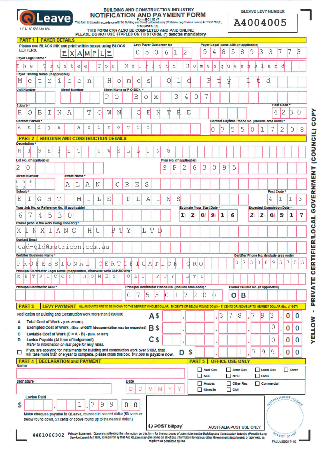 Approved forms | QLeave