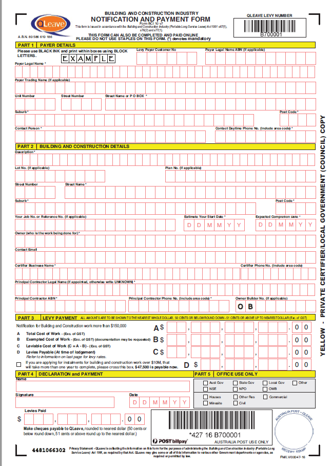 Approved forms | QLeave