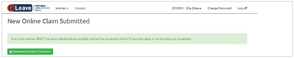 Steps to your online claim | QLeave