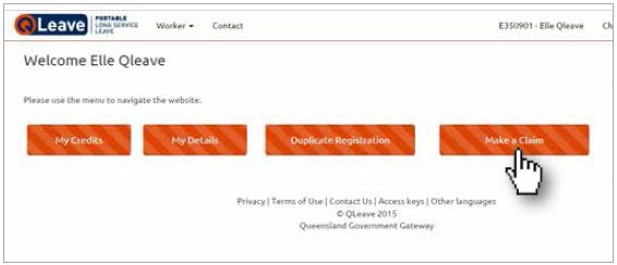 Steps to your online claim | QLeave